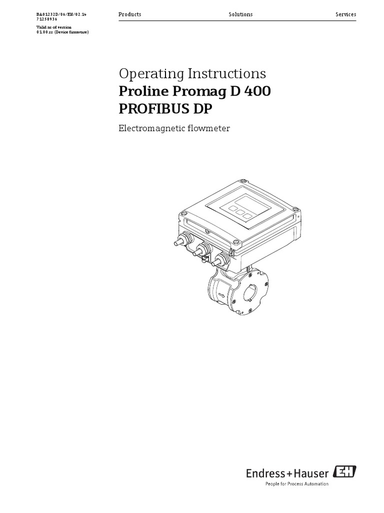 Promag D 400 DP (OI) | Download Free PDF | Barcode | Documentation