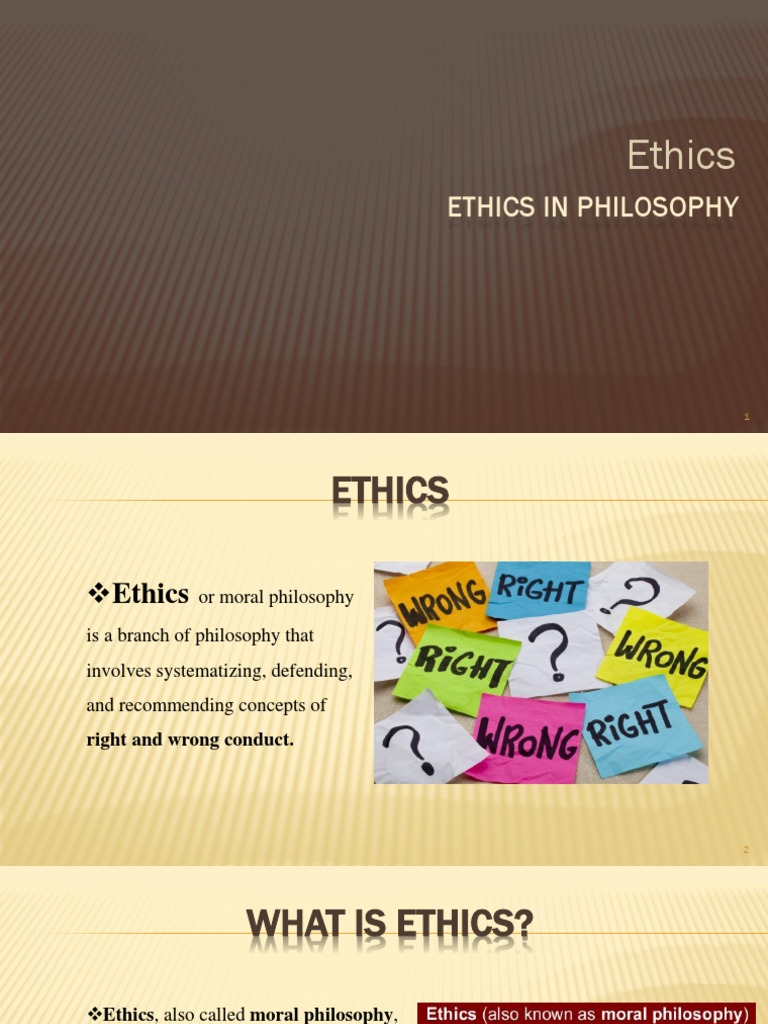 Ethics in Philosophy: An Overview of Key Concepts and Theories | PDF ...