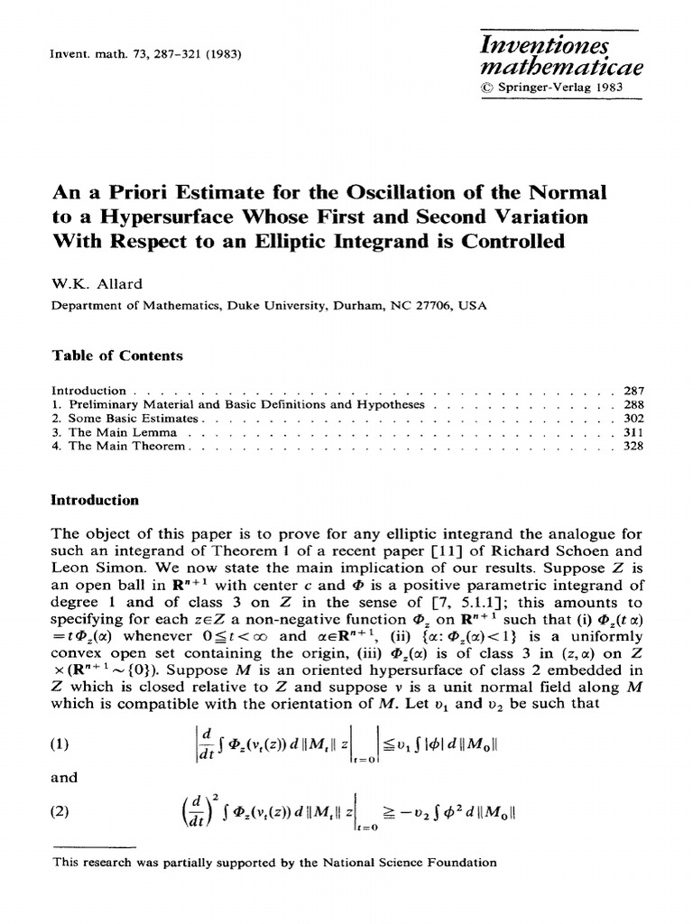 Allard | PDF | Integer | Function (Mathematics)