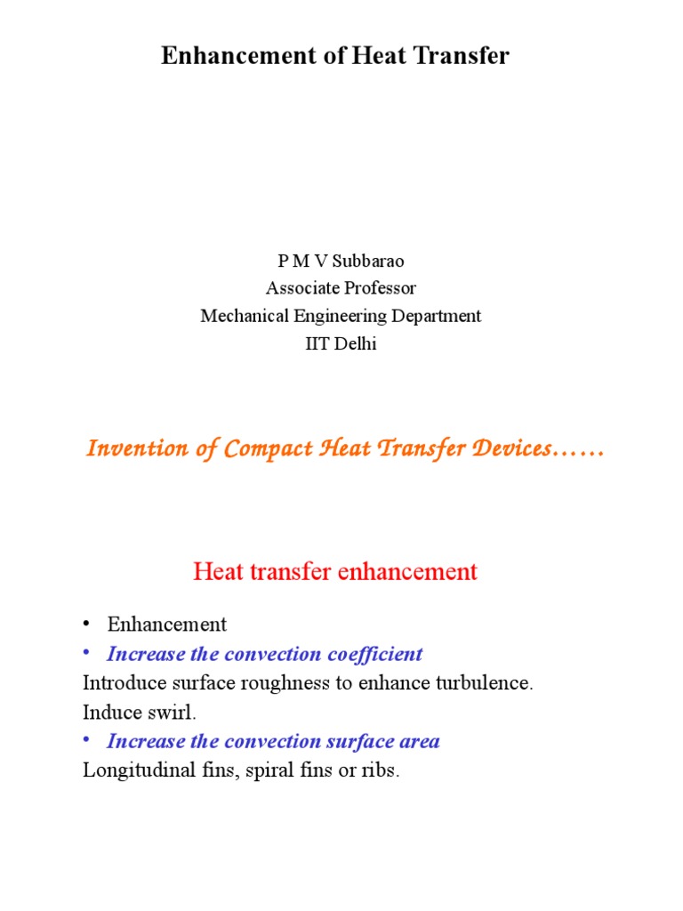 Invention of Compact Heat Transfer Devices | PDF | Heat Transfer ...