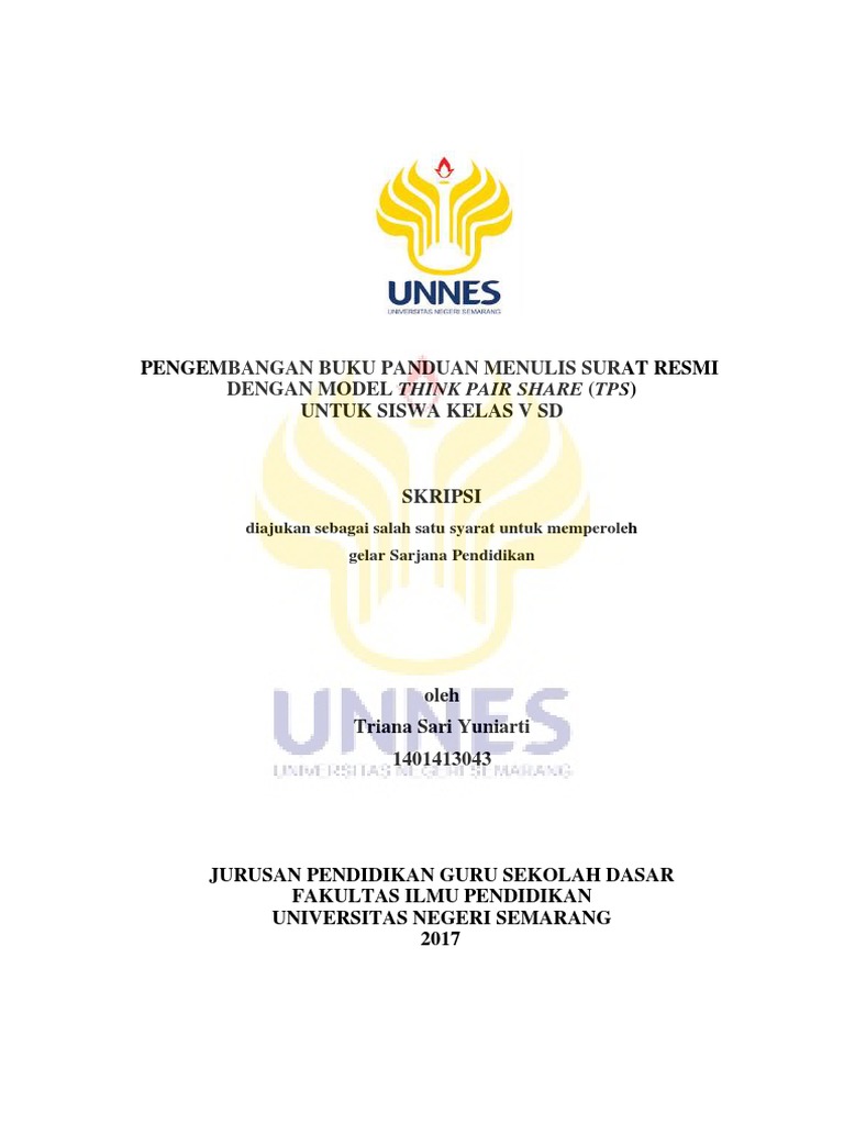 Surat Resmi Unnes | PDF