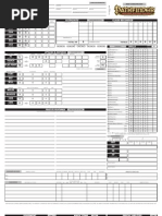 Editable Pathfinder Character Sheet