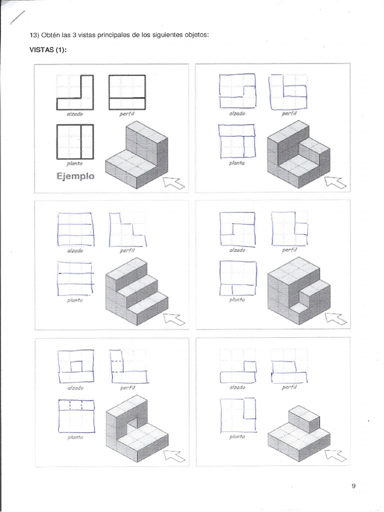 1 - COPIAS EJERCICIOS de Vistas 3 (4pags) SOLUCIONES PDF | PDF