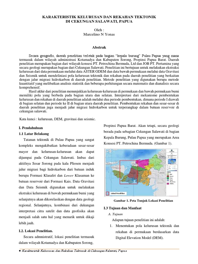 Karakteristik Kelurusan Dan Rekahan Tekt PDF | PDF