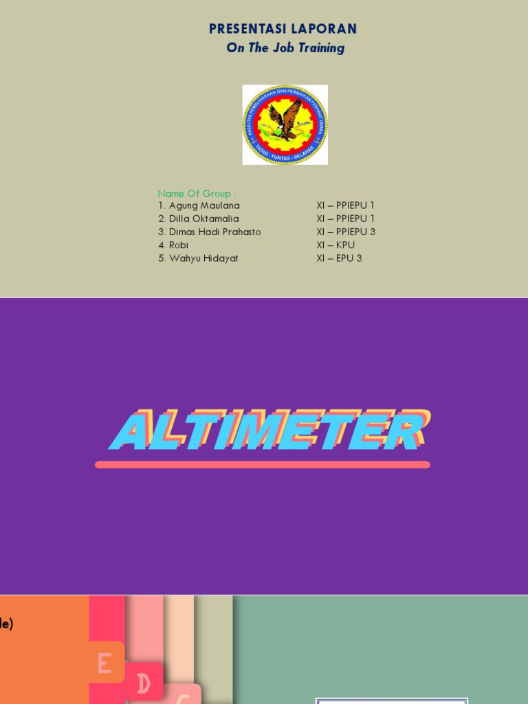 Cara Kerja dan Pemeliharaan Altimeter | PDF | Griya & Taman