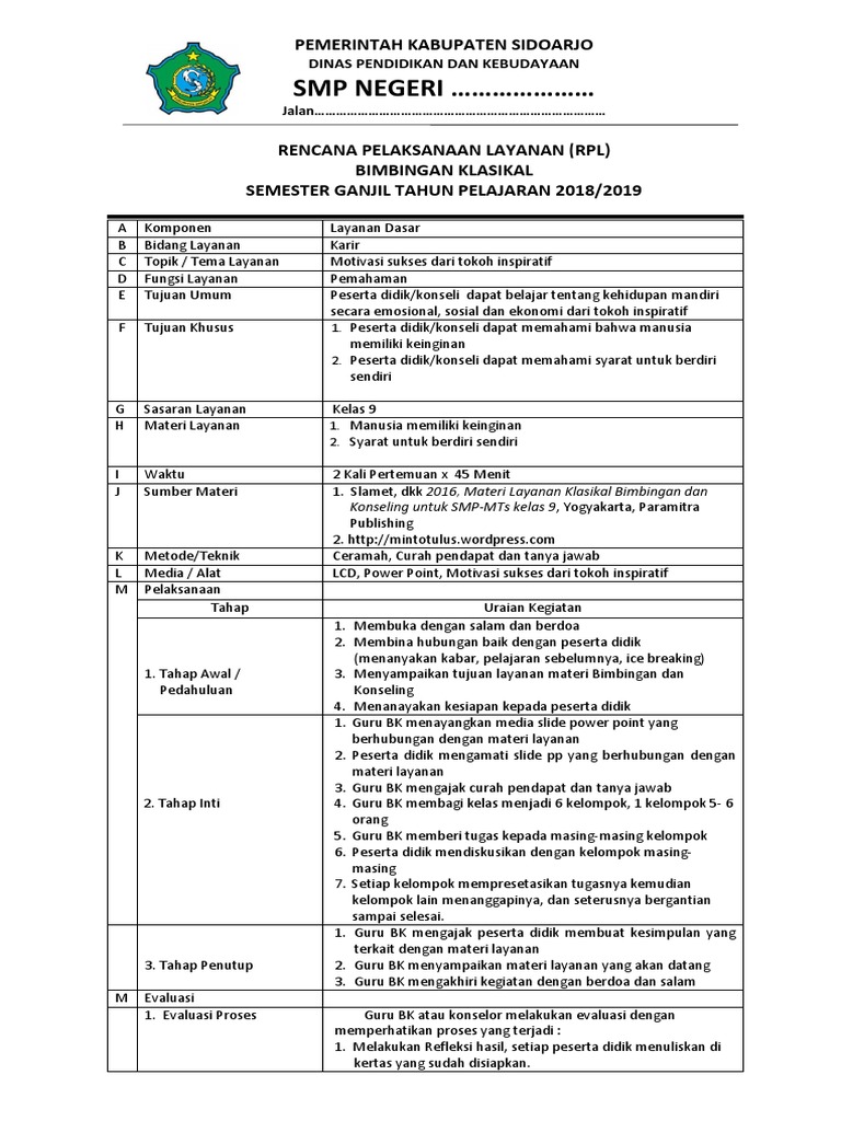 RPL MOTIVASI SUKSES DARI TOKOH INSPIRATIF (Ganjil) | PDF