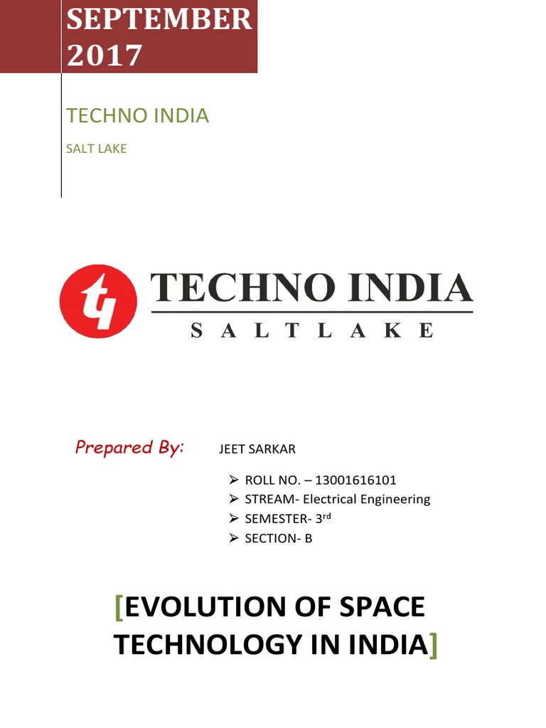 Evolution of Space Technology in India | PDF