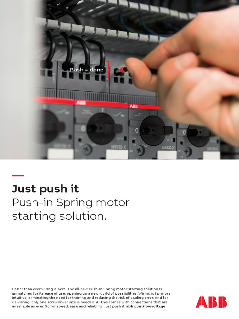 Just Push It: Push-In Spring Motor Starting Solution | PDF