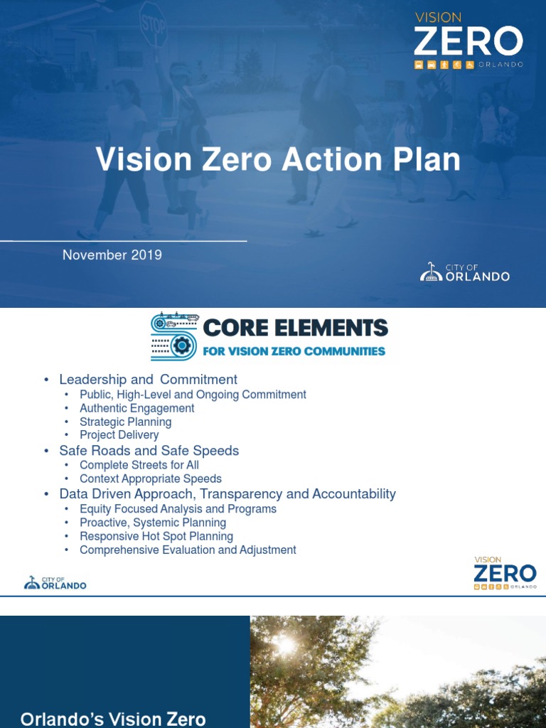 Vision Zero Action Plan Presentation | Download Free PDF | Pedestrian Crossing | Land Transport