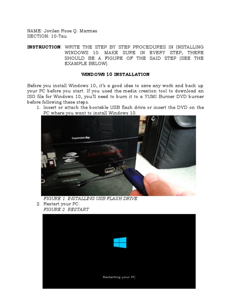 Step-by-Step Windows 10 Installation Guide | PDF | Booting | Bios