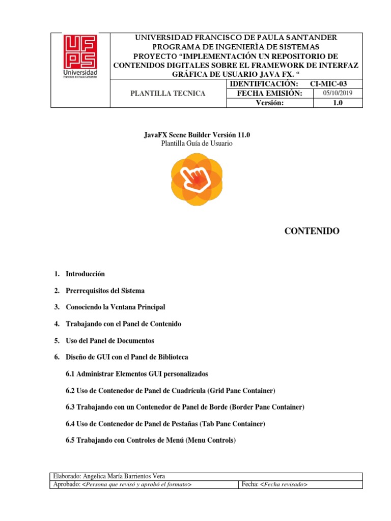 Manual Técnico Scene Builder - JavaFX | PDF | Java (lenguaje de programación) | Interfaces ...