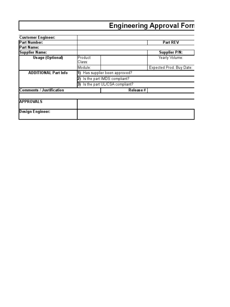 Customer Engineering Approval | PDF