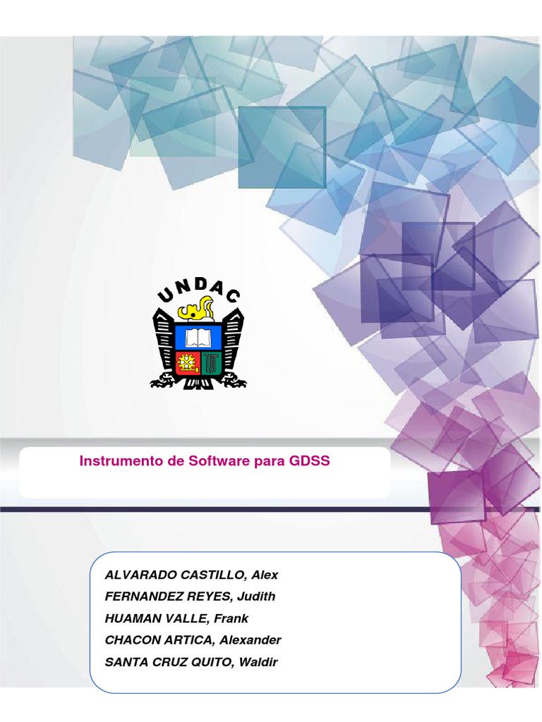 Gdss | PDF | Toma de decisiones | Sistema operativo