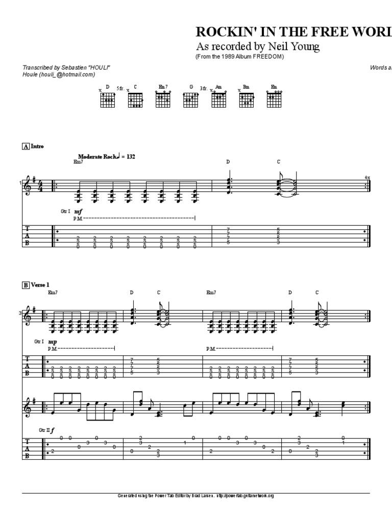 Neil Young - Rockin in The Free World PDF | PDF