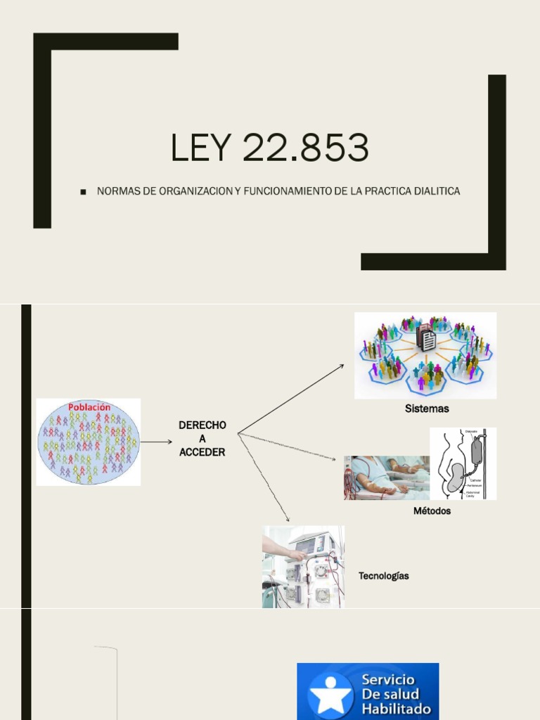 Ley 22853 | PDF | Diálisis | Ciencias de la Salud