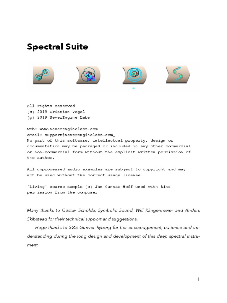 NEL Spectral Suite For Kyma - Class Descriptions (1st Draft) | PDF ...