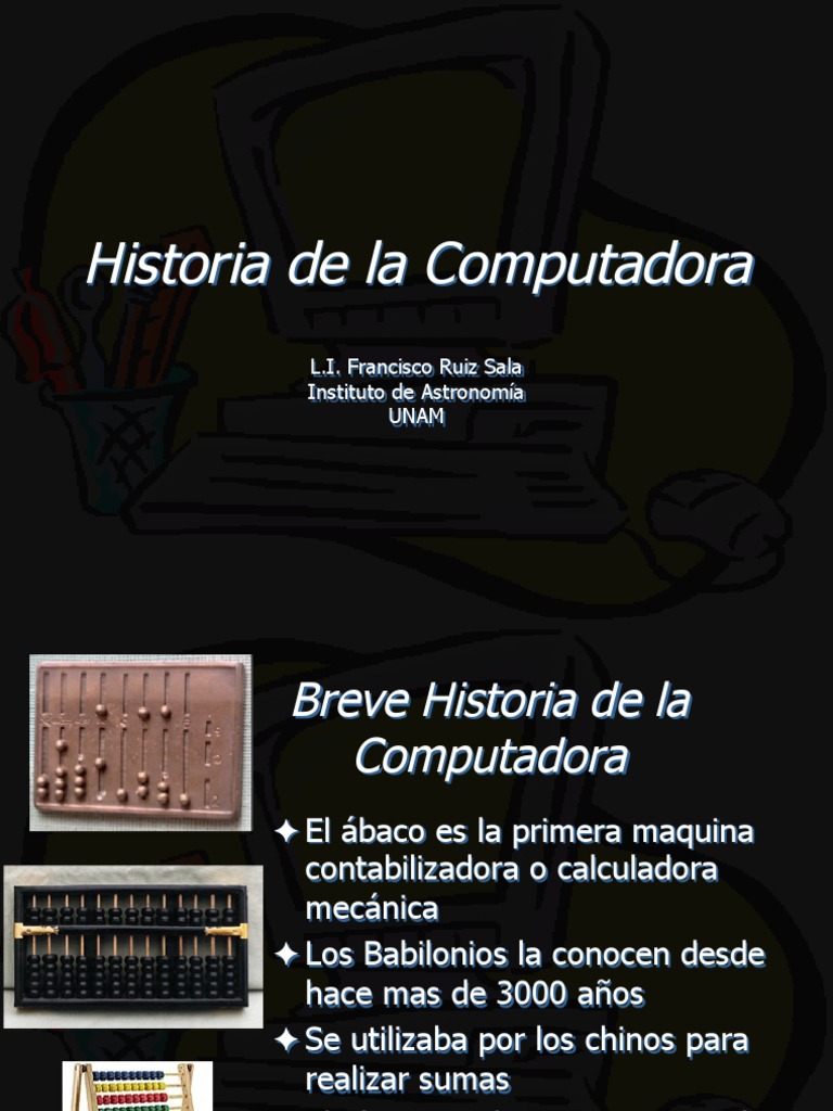 Evolución de la Computadora: Historia y Generaciones | PDF ...