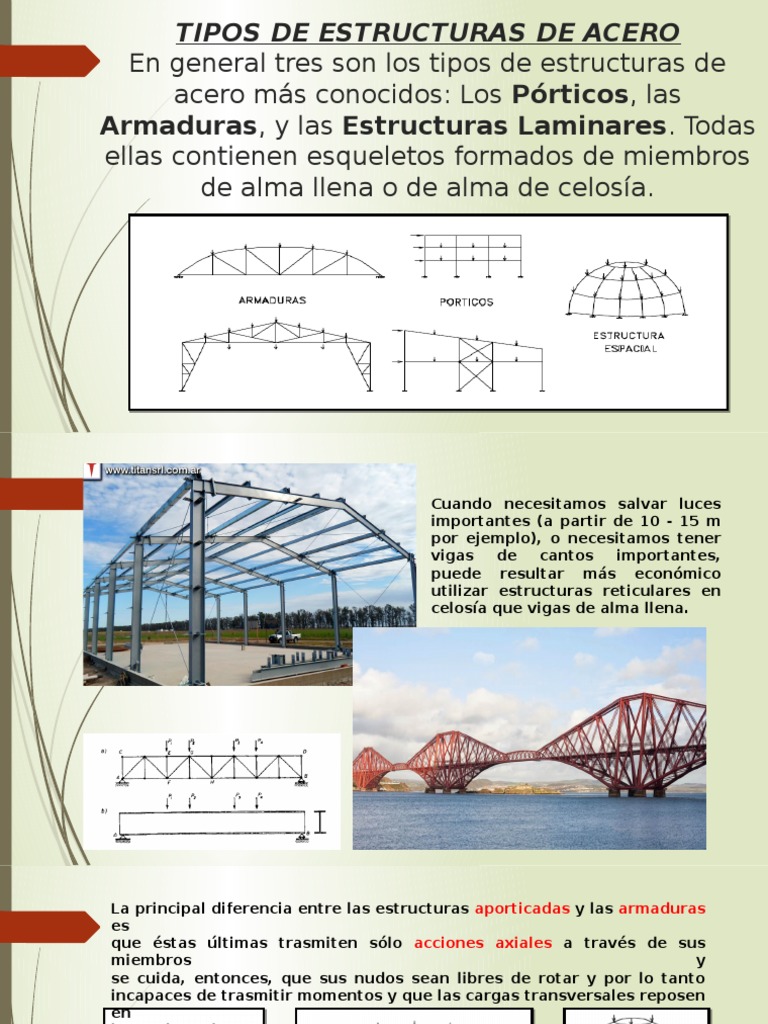 Tipos de Estructuras de Acero 2 | PDF