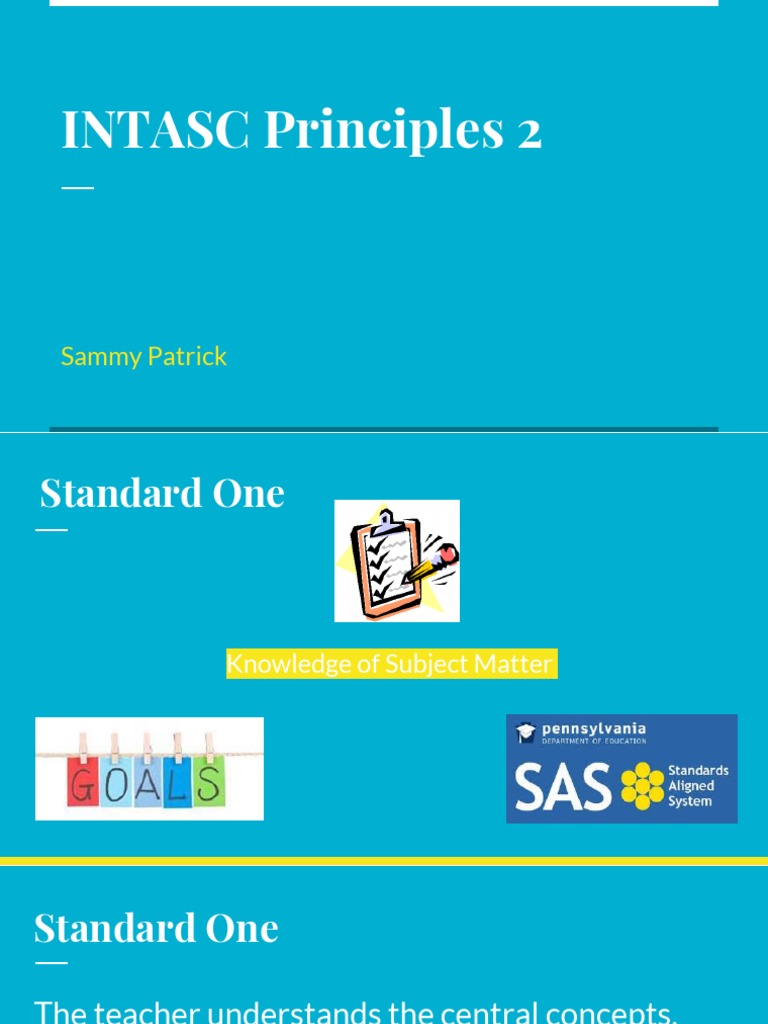 Intasc Principles 2 1 | PDF | Teachers | Motivation