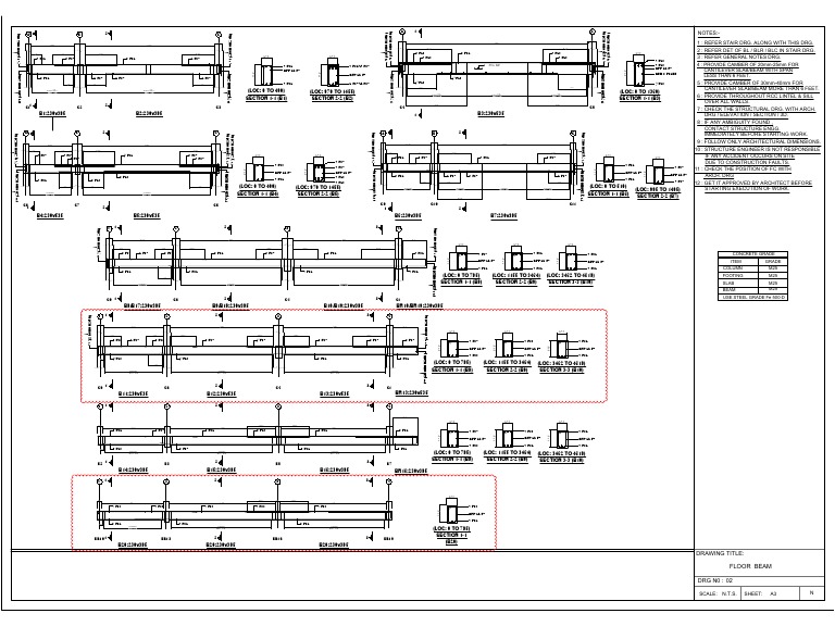 Roof Beam Layout - r1 | PDF