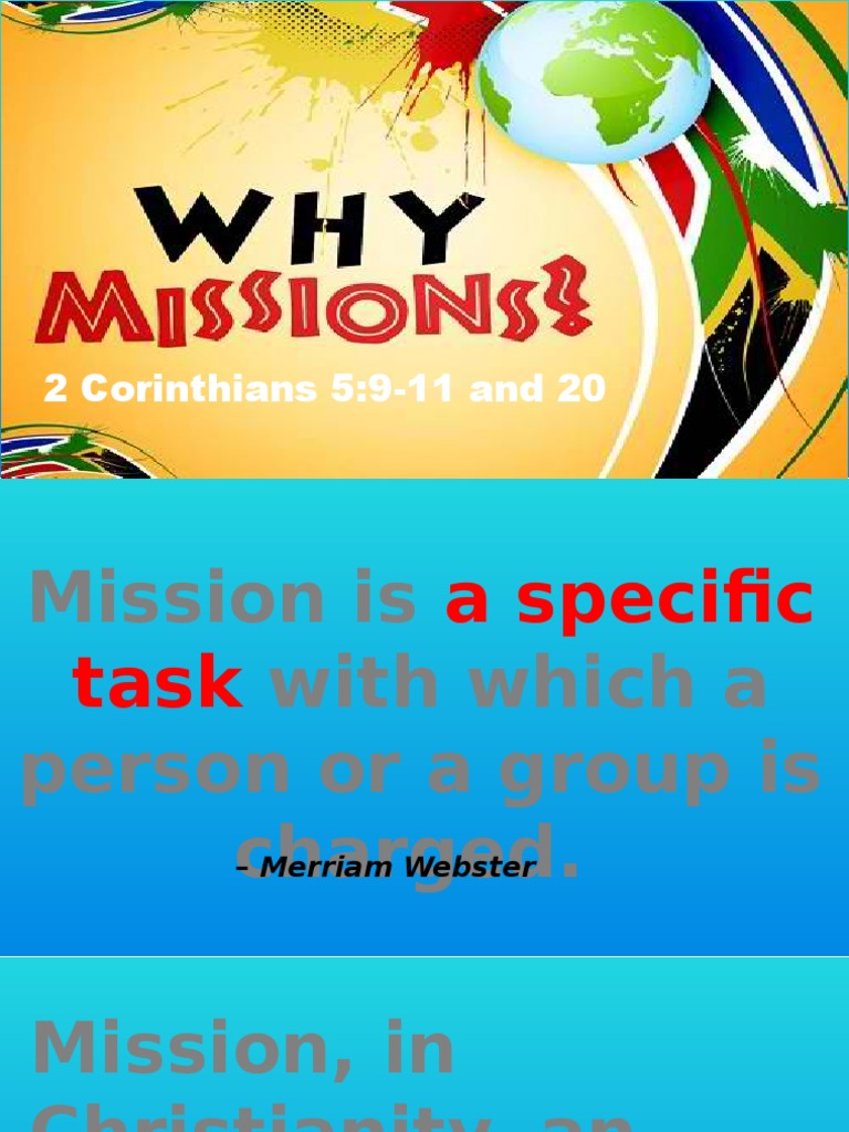 God's Call to Missions in Victorias City | PDF | Last Judgment ...