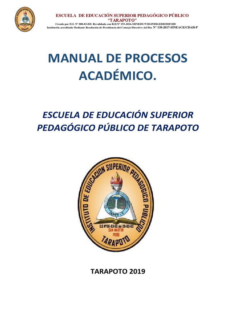 Manual de Procesos Académicos | PDF | Educación más alta | Sistema de ...