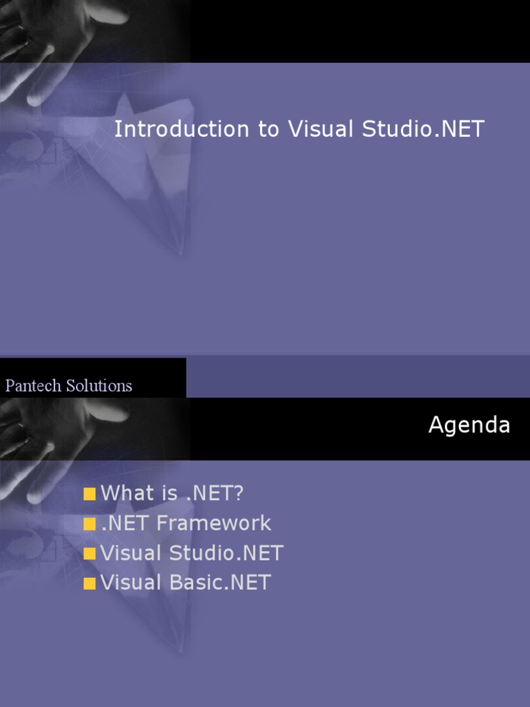 Introduction to Visual Studio.NET Overview | PDF | Microsoft Visual Studio | C Sharp ...