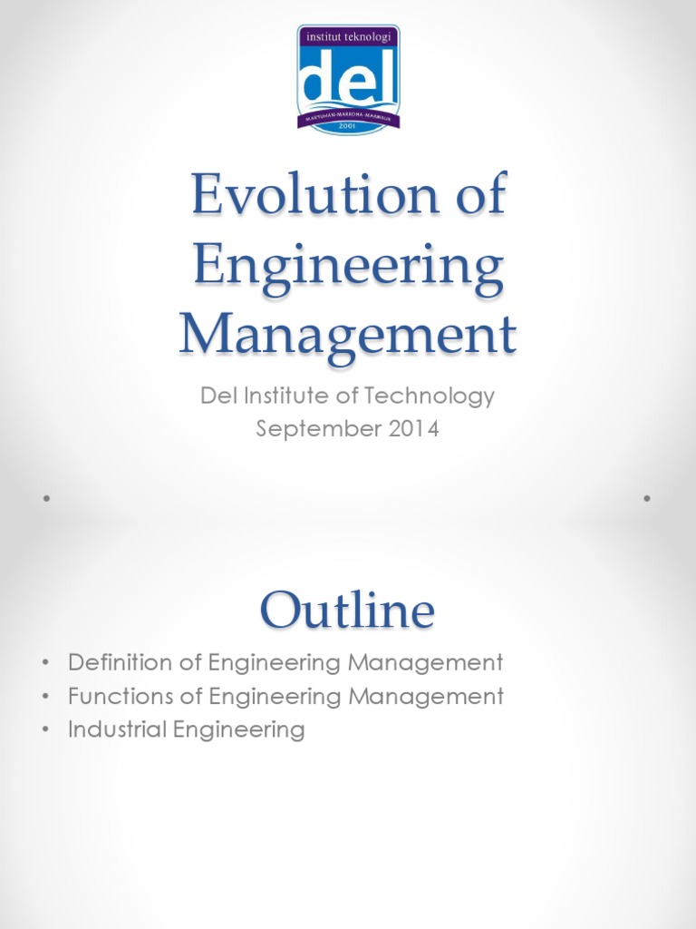 IEM 2 Evolution of Engineering Management | Download Free PDF ...