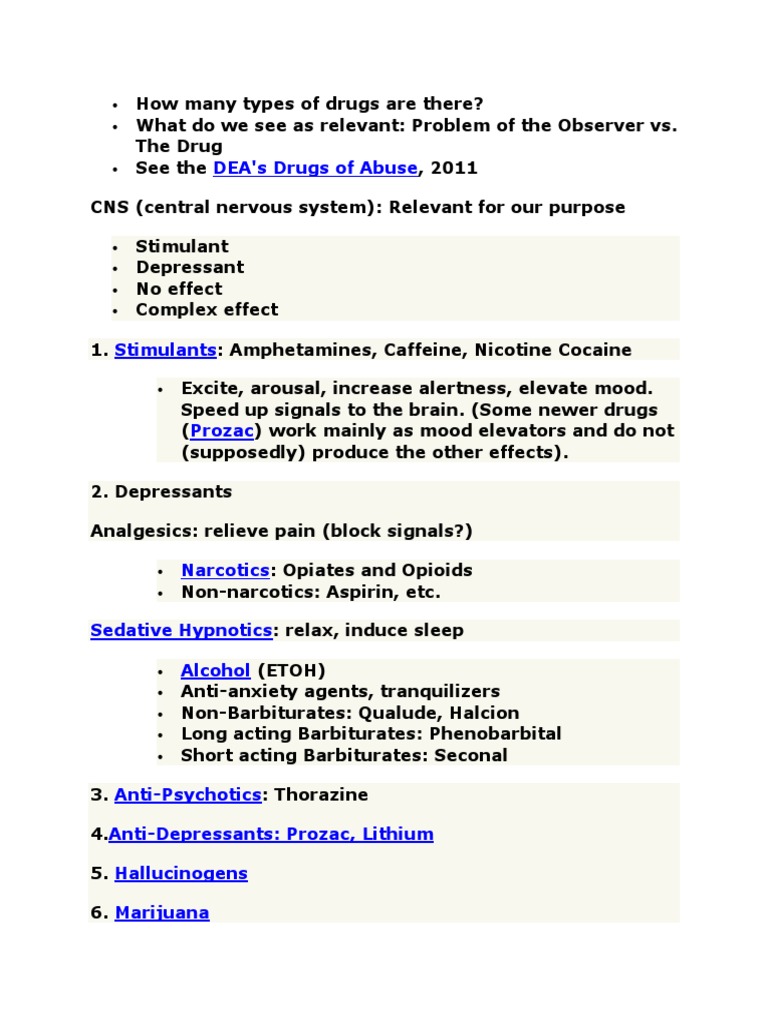 Drugs | PDF | Recreational Drug Use | Substance Abuse