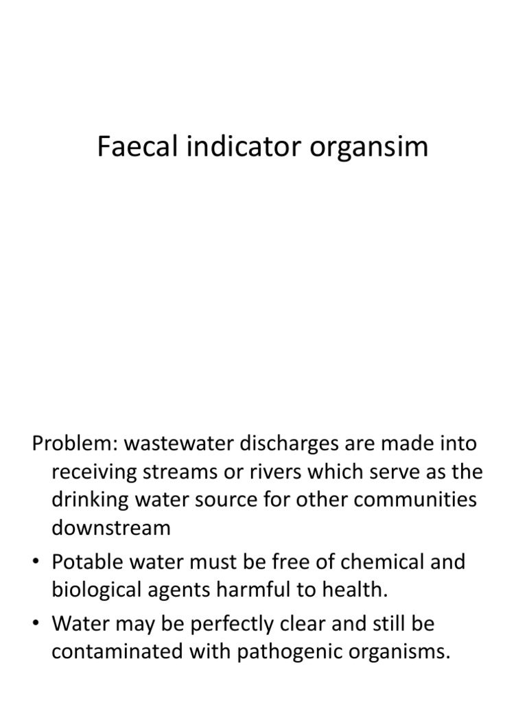 Faecal Indicator Organsim | PDF | Yeast | Bacteriophage