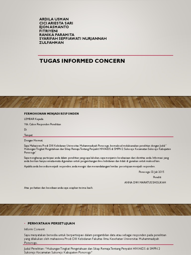 Informed Concern | PDF