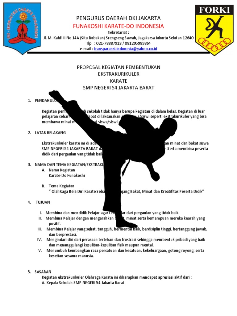 Proposal Karate | PDF