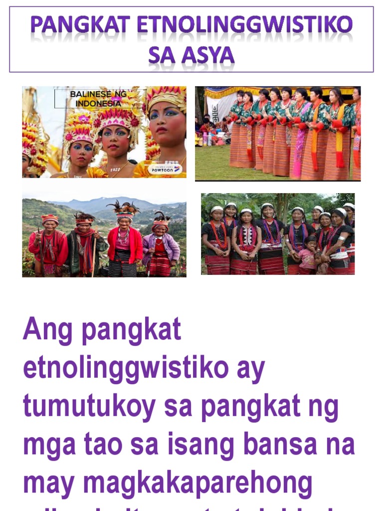 Pangkat Etnolinggwistiko | PDF