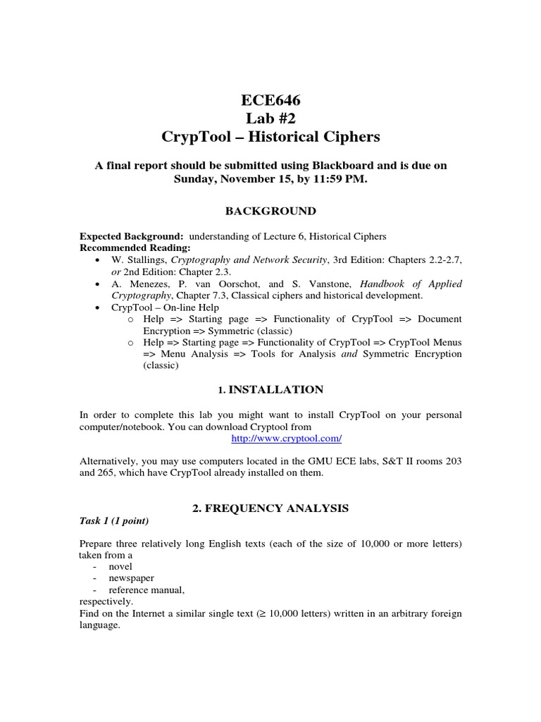 CrypTool Lab F08 PDF | PDF | Cryptography | Secure Communication