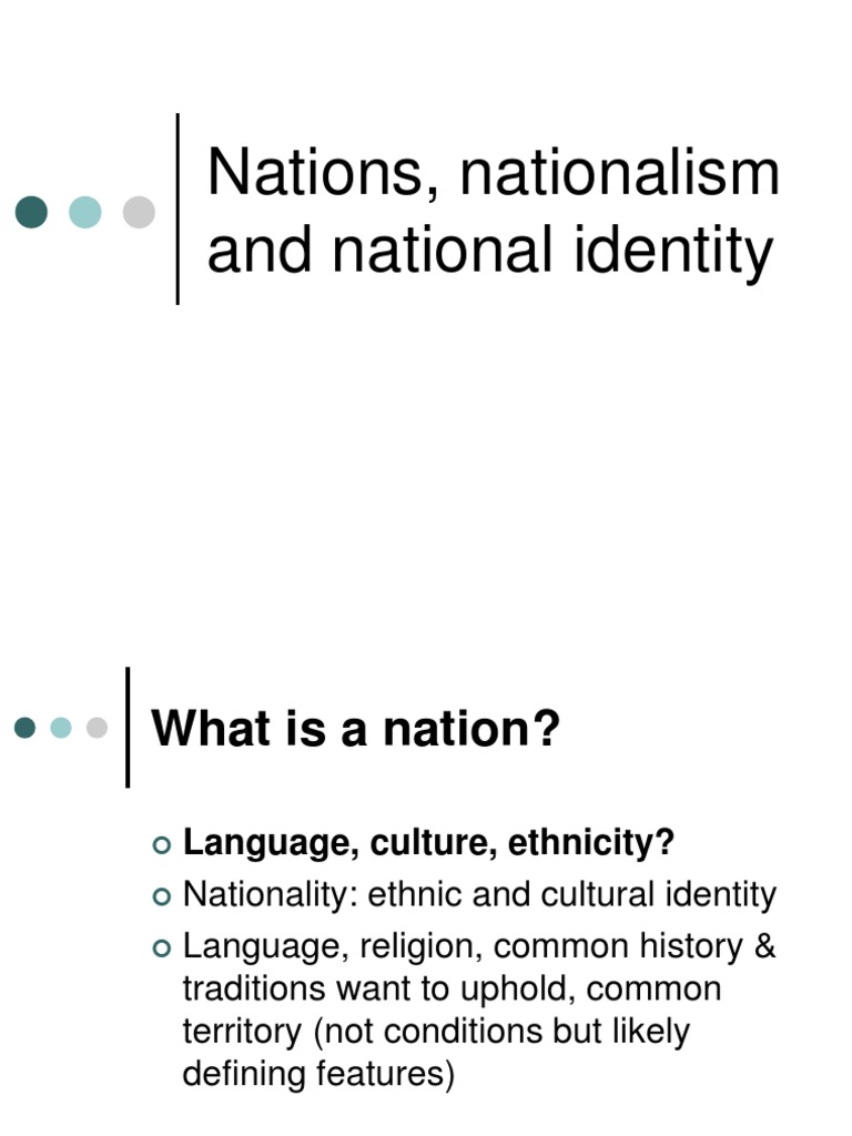 Understanding Nations and Nationalism | PDF | Nationalism | Sovereign State