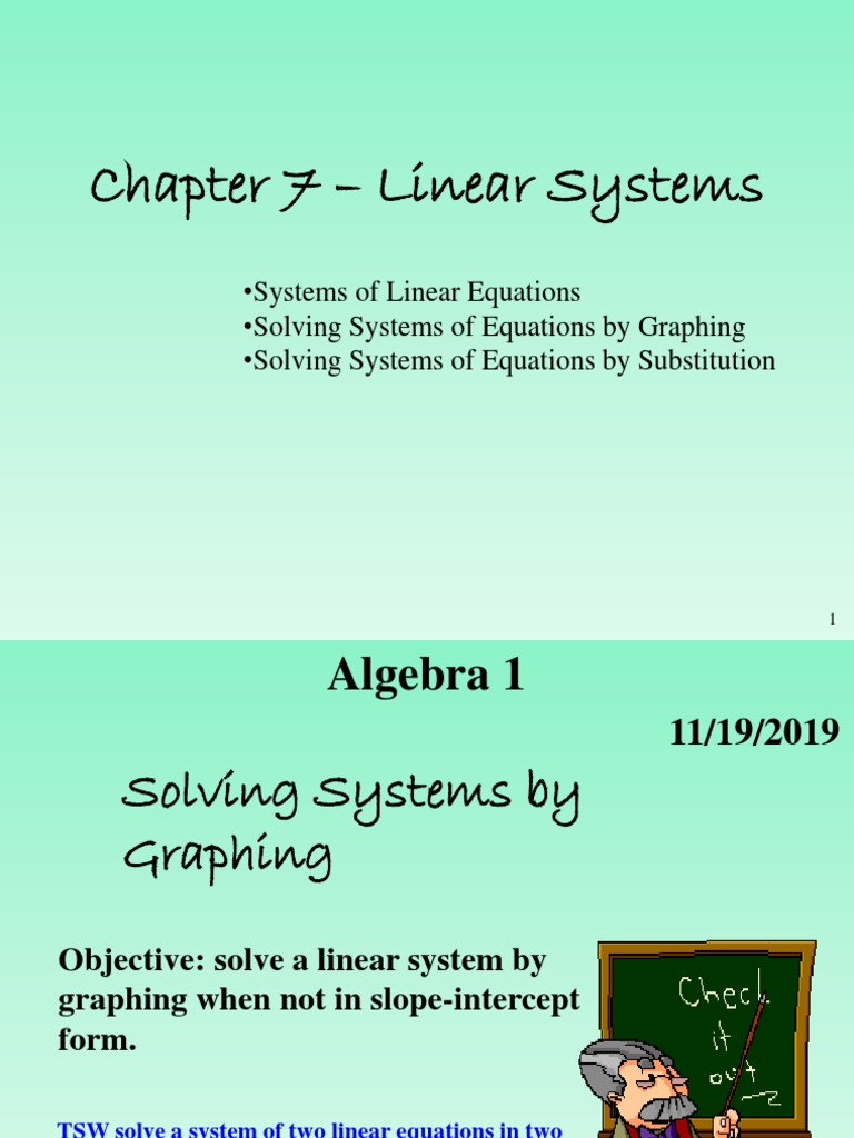 Graphing Linear Systems Solutions | PDF | System Of Linear Equations ...