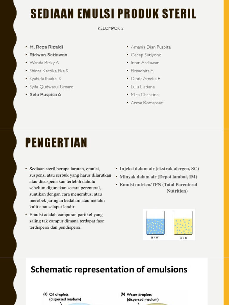Emulsi Produk Steril | PDF