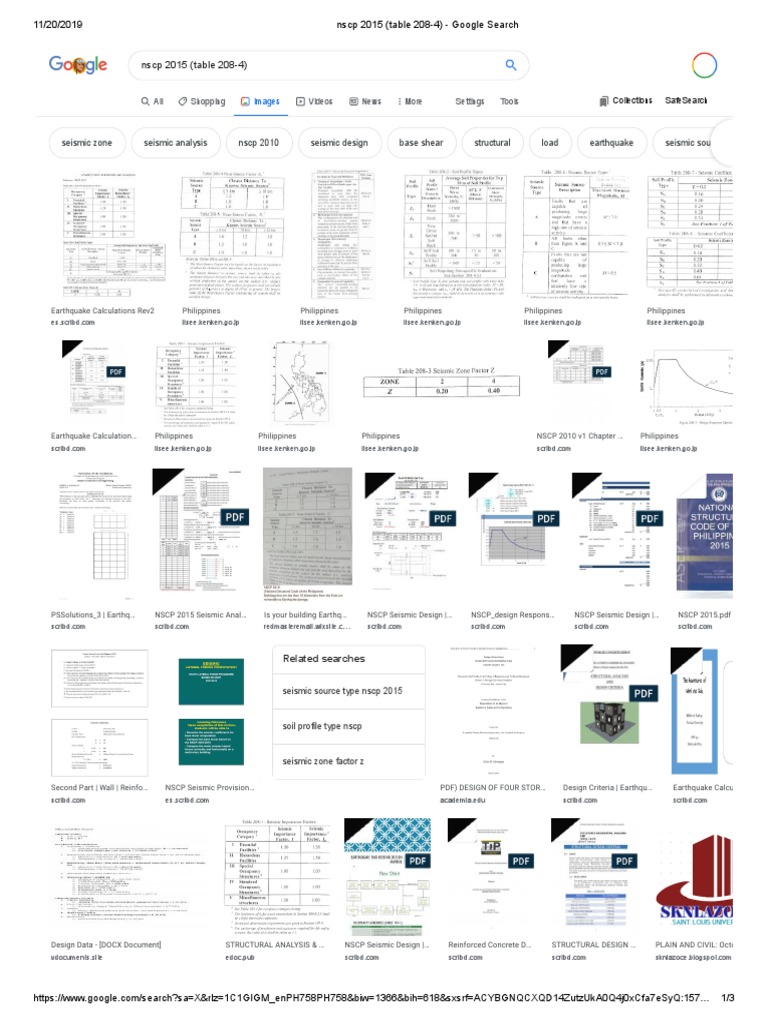 NSCP 2015 (Table 208-4) - Google Search | PDF | Civil Engineering ...