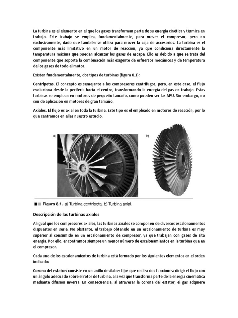 Turbinas Axiales | PDF | Turbina | Motor a reacción