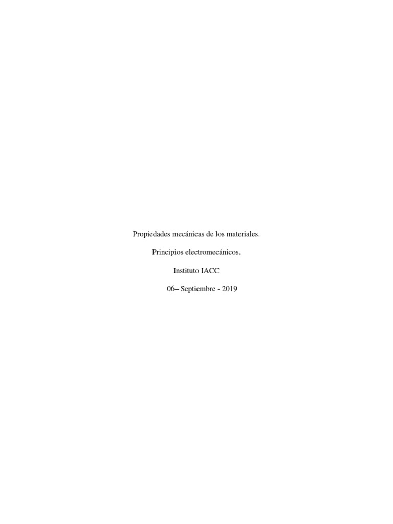 Principios Electromecanicos Control3 Pdf Fatiga Material
