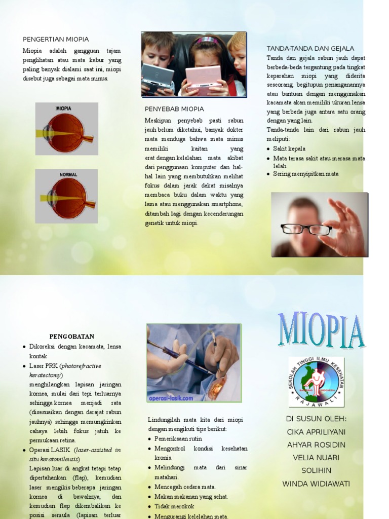 Leaflet Miopia | PDF