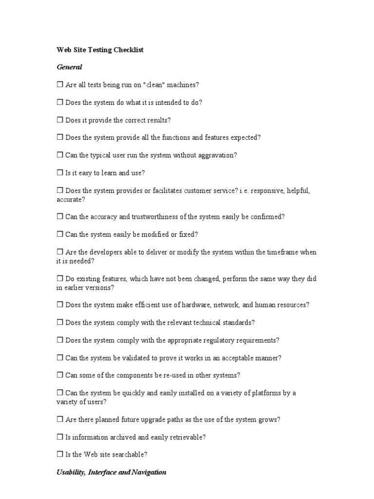 Comprehensive Web Testing Checklist | PDF | Http Cookie | Hyperlink