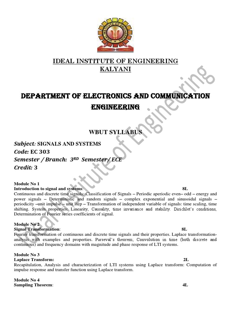 Dsp Pdf Pdf Laplace Transform Frequency Modulation