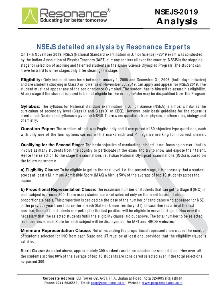 Detailed Analysis | PDF | Test (Assessment) | Physics