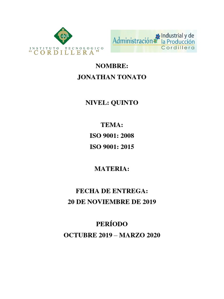 Iso 9001 - 2008 1 | PDF | Gestión de la calidad | Calidad (comercial)