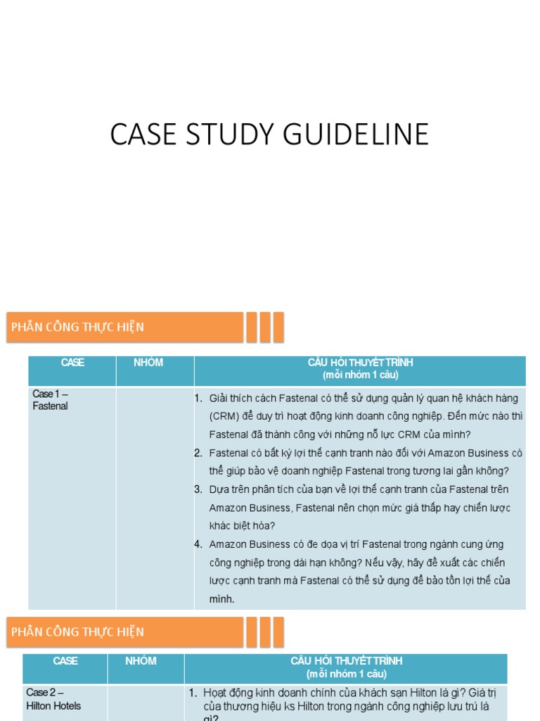 Case Study Guideline | PDF
