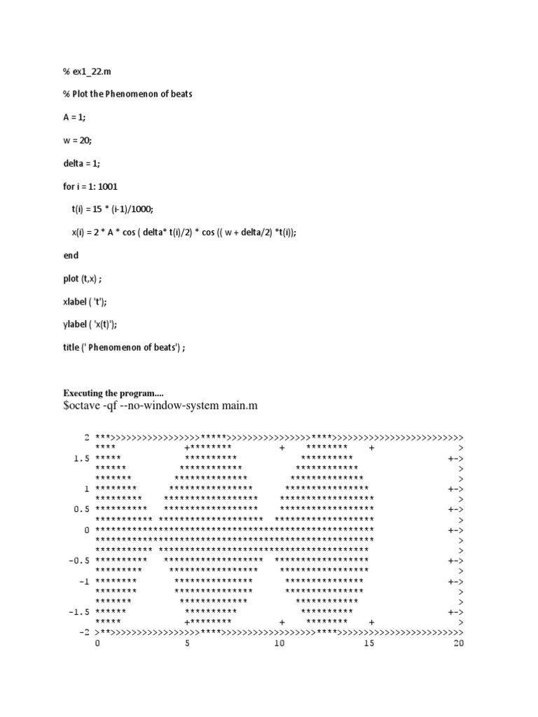 Matlab Programming Examples | Pdf