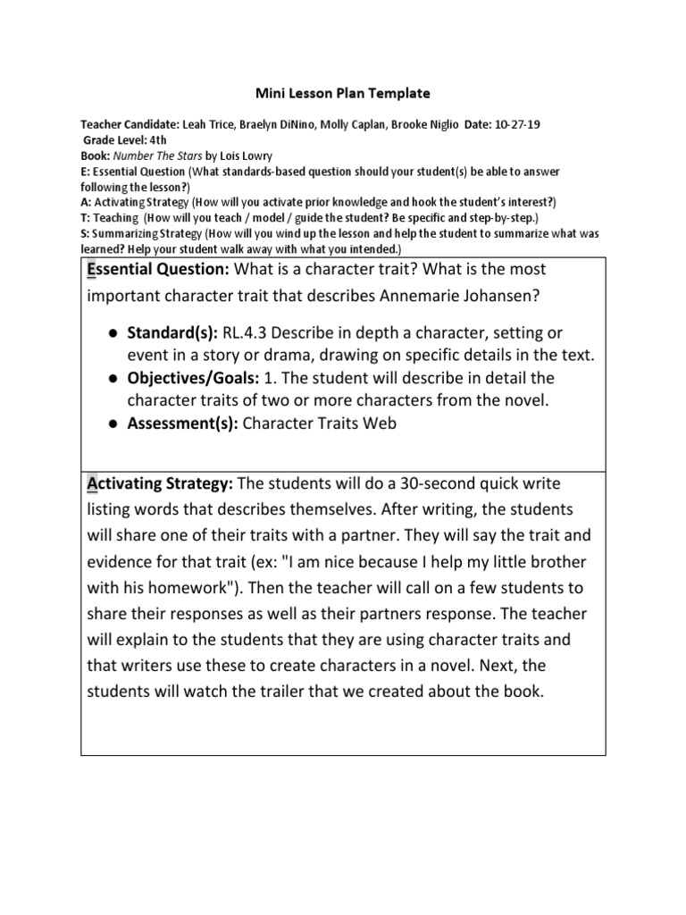 Lit Circle Mini Lesson 1 | PDF | Applied Psychology | Teaching