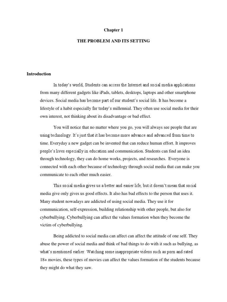 The Problem and Its Setting | PDF | New Media | Social Media