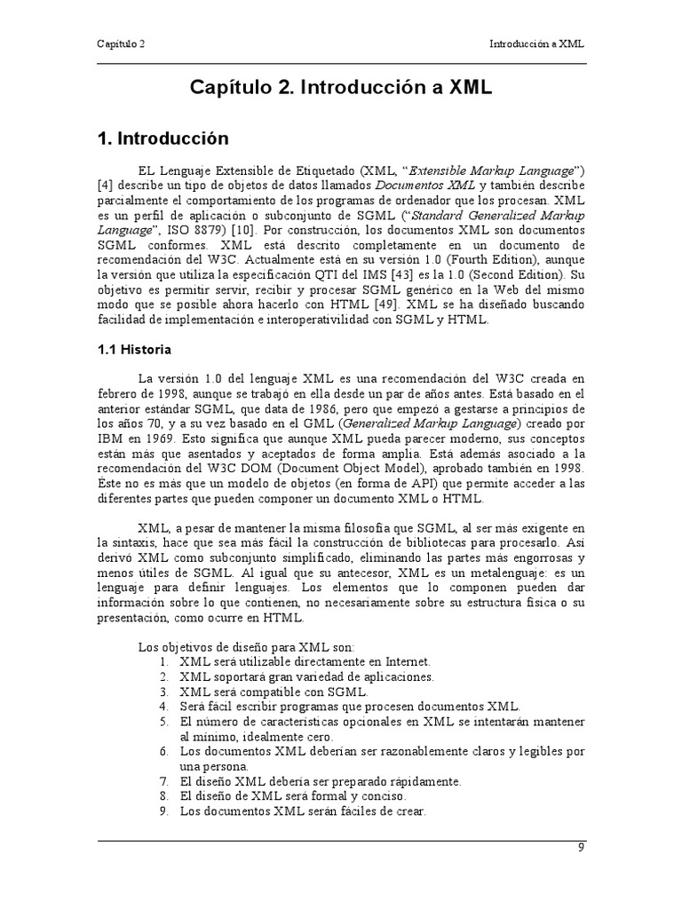iNTRODUCCION XML | PDF | Xml | HTML